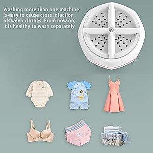 Portable Washing Machine for Sink Mini Dishwasher for Clothes and Dishes Small Washer for Underwear Personal Baby Clothes Towel for Camping Rv Travel & Home USB Interface Connection