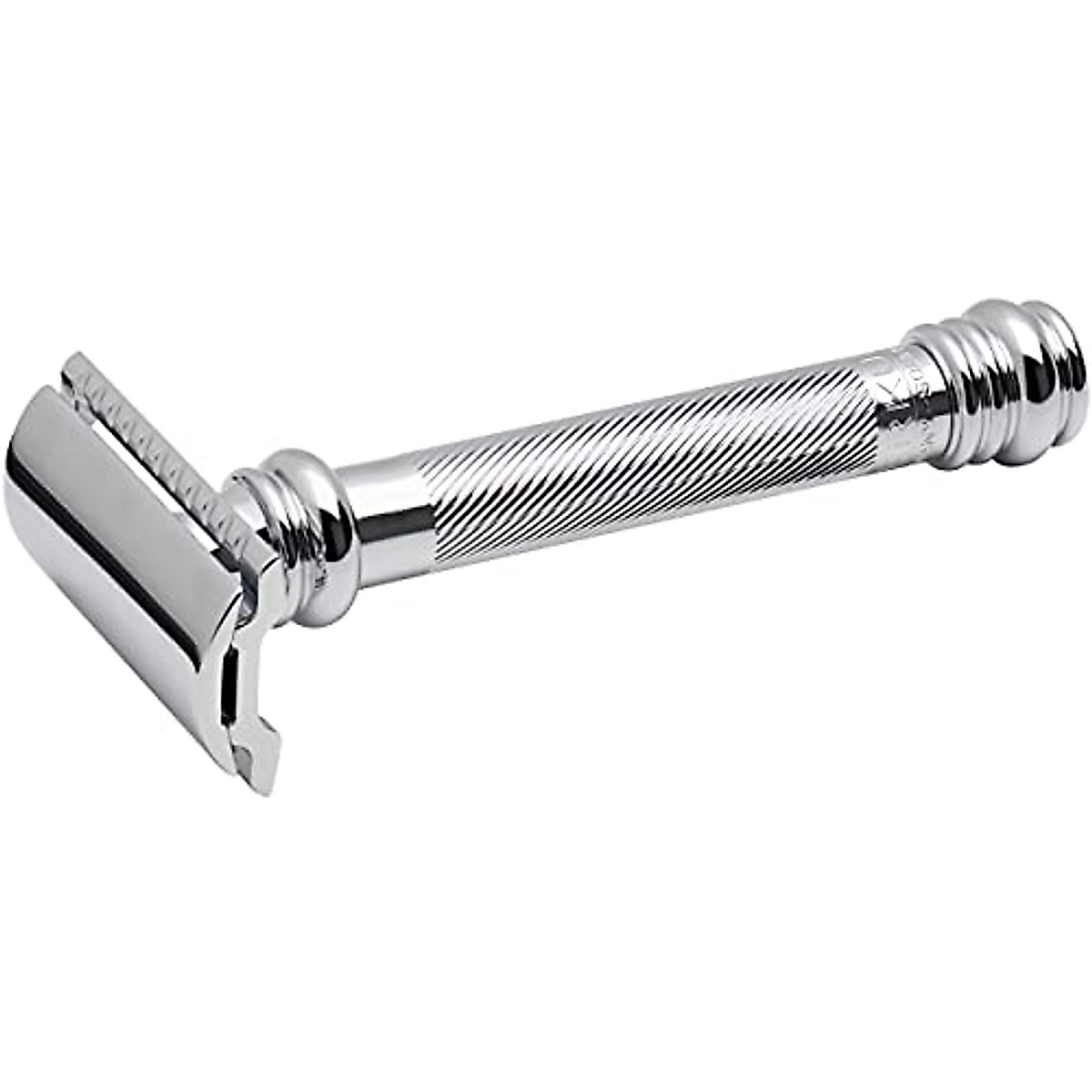 Merkur Heavy Duty Long Barber Pole Safety Razor, Chrome
