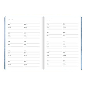 Letts of London Zodiac Weekly/Monthly Planner, 12 Months, January to December, 2024, Sewn Binding, A5 Size, 8.25" x 5.875", Multilingual, Sky (C082296-24)