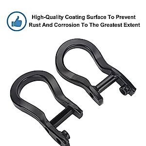 ONER Tow Hooks Compatible with 2019 2020 2021 & Newer Chevy Silverado 1500, Replaces # 84280202(Black)
