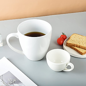 CAILIDE 39oz Large Coffee Mug Ceramic Tea Cup for Office and Home Big Capacity with Handle set of 2