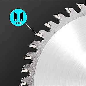 Ninehole 2pack 4-1/2Inch 40T Circular Saw Blade with 7/8-Inch Arbor, TCT Carbide Tipped Teeth for Cutting Wood Plastic Composite Materials (Reduce Ring 5/8 inch)