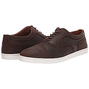 Allen Edmonds Men's Strand Cap Toes Oxford, Snuff Brown Waxed Suede, 10.5