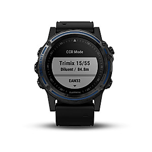 Garmin Descent Mk1, Watch-Sized Dive Computer with Surface GPS, Includes Fitness Features, Gray Sapphire with Black Band