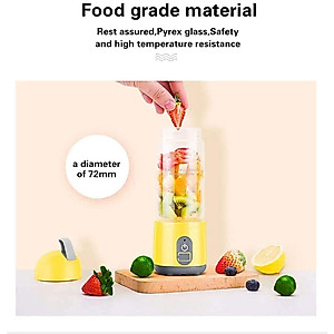 MXJCC Portable Blender, Smoothies Personal Blender Mini Shakes Juicer Cup USB Rechargeable