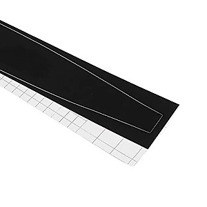 for PS5 Console Middle Skin, Host Middle Strip Sticker Center Part Protection Strip Film for PS5 Optical Drive Edition Host, Durable and Scratch Resistant (Brushed Black)