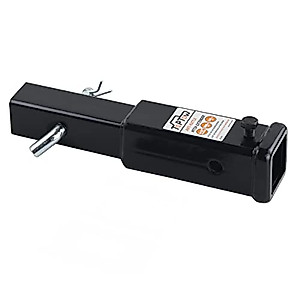 TOPTOW Hitch Extender 8-1/2" Extension Length , Fits for 2 inch Receiver, Anti-Rattle Bolt, with Hitch Pin Kit