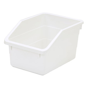 Quantum Storage K-NPB1076WT-5 5-Pack All-Purpose Nesting Bin, 6" Height, 7.25" Width, 10.5" Length, White