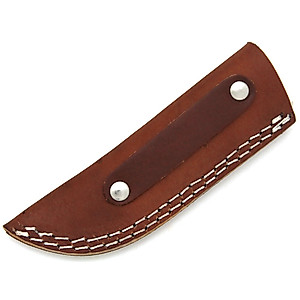 Wild Turkey Handmade Full Tang Real File Hunting Knife w/Leather Sheath Outdoors Hunting Camping Fishing Outdoors (SM-25)