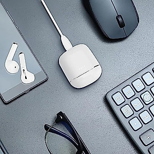 Wireless Earbuds Bluetooth 5.0 Headphones with Charging Case, IPX8 Waterproof, 3D Stereo Air Buds in-Ear Ear Buds Built-in Mic, Open Lid Auto Pairing for Android/Samsung/Apple iPhone - White