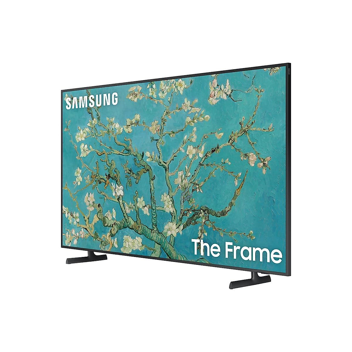 SAMSUNG QN85LS03BAFXZA 85" The Frame 4K UltraHD Smart QLED TV with a VG-SCFA85BWB 85" The Frame Customizable Bezel - Modern Brown (2022)