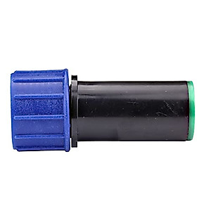Raindrip 320G00UB 3/4" Thread x 1/2" (.620.630) compression adaptor with washer swivel, Hose Bibb or, Black, Blue