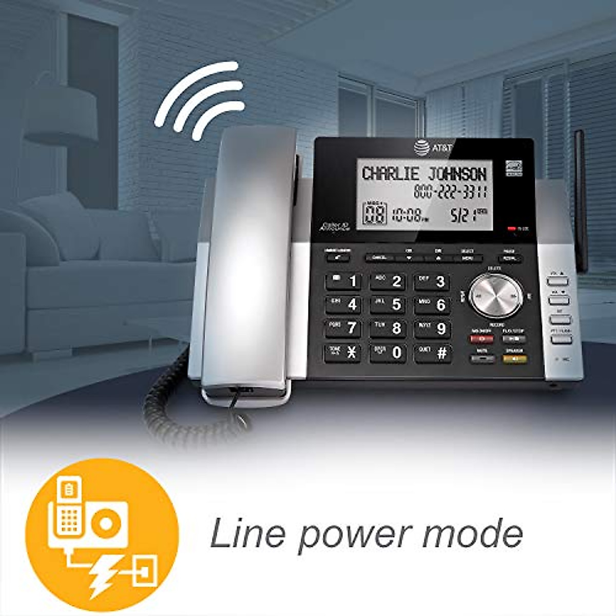 AT&T CL84215 Dect 6.0 Expandable Cordless Phone System W/Digital Answering