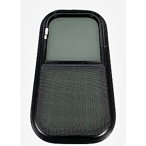 | Vintage Technologies RV Window | 12" W X 24" H | Vertical Easy Glide technology | 1-1/2" Wall Installation kit Included |
