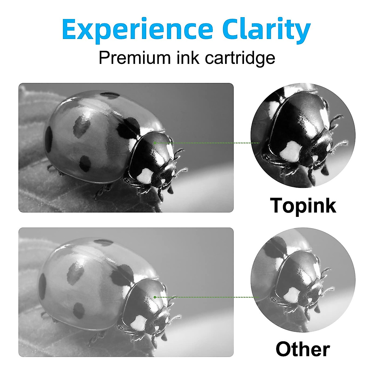 63XL Black Ink Cartridge Replacement for HP Ink 63 XL for Officejet 3830 4650 4652 4655 5200 5252 5255 5258 Envy 4520 4512 Deskjet 1112 2132 3630 3632 Printer HP63 HP63xl