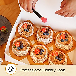 Hamburger Patty Paper Squares 5"x5", 300Pcs Parchment Paper Sheets | Silicone Coated & Unbleached – Pastry Paper Ideal for Baking, Wrapping, Freezing, Non-Toxic Oven Friendly by Baker’s Signature