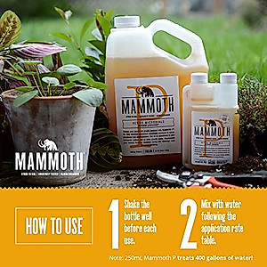 Mammoth Organic Bloom Booster | Mammoth P Organic Fertilizer Microbial Inoculant | 16% Proven Increase in Yield | University Developed and Growers Approved (250 ml)