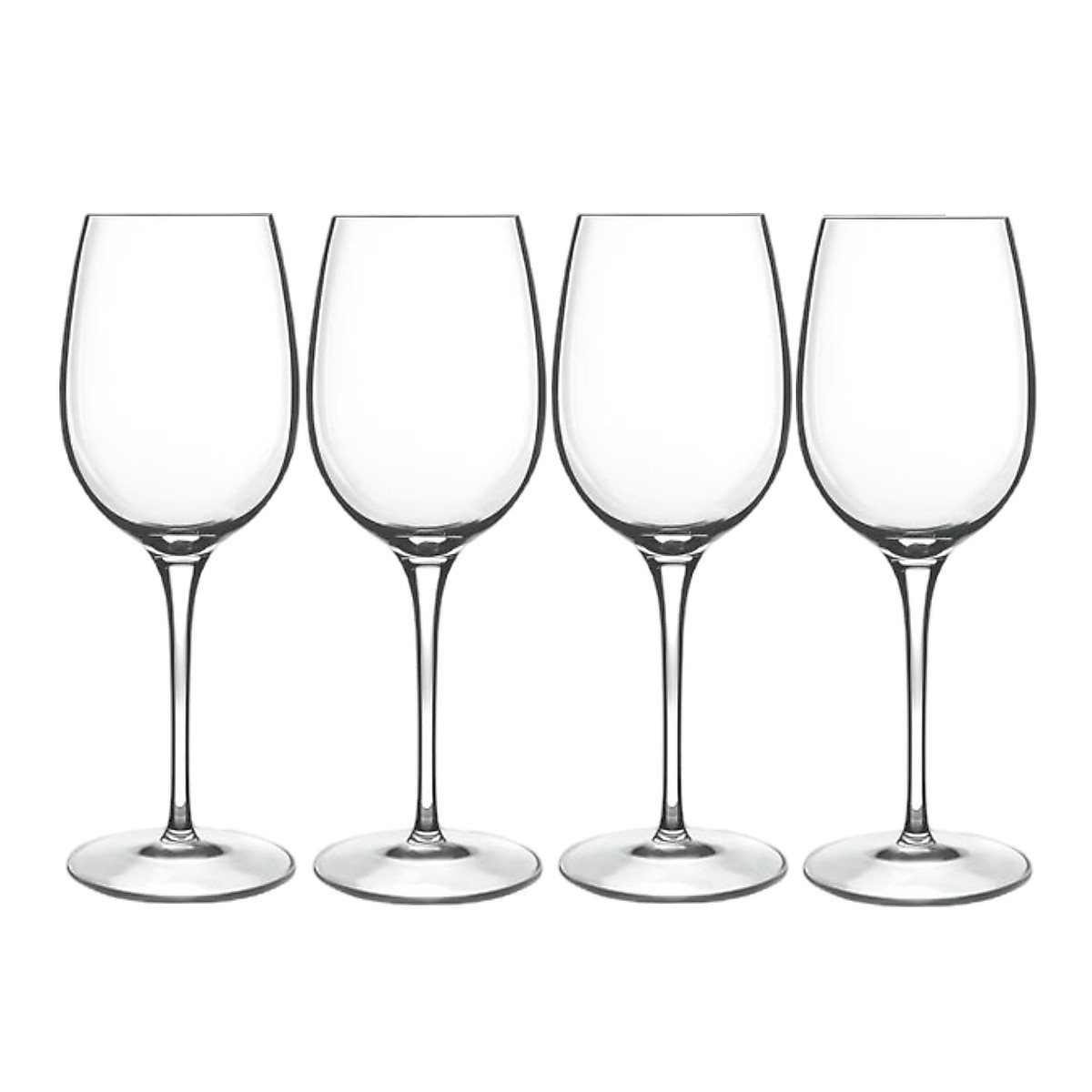 Luigi Bormioli Crescendo 13-Ounce Chardonnay Wine Glasses, Set Of 4, Crystal SON-hyx Glass, Made In Italy.