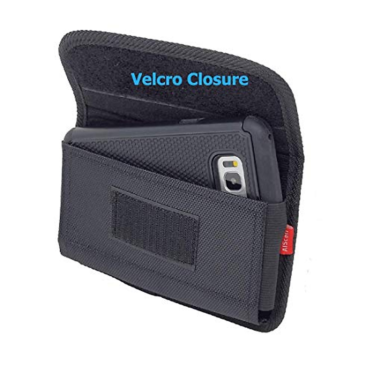 AISCELL Carrying Case Holster for Moto One 5G,One 5G UW,One 5G ace,G Stylus 5G(2022)(2023),Moto G 5G,Edge+(2023)(2022),Moto G Pure,G Power (2022),Rugged Nylon Metal Belt Pouch(Fit Cover on)