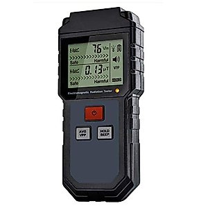 EMF Meter, Electromagnetic Radiation Tester,Hand-held Digital LCD EMF Detector, Great Tester for Home EMF Inspections, Office, Outdoor and Ghost Hunting