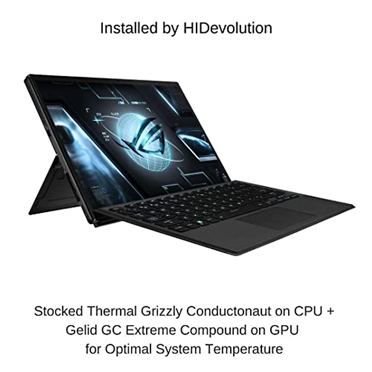 HIDevolution [2023] ASUS ROG Flow Z13 GZ301VU 13.4" WQXGA 165Hz, 2.6 GHz i9-13900H, RTX 4050, 16 GB LPDDR5 RAM, 1 TB PCIe SSD, Windows 11 Pro