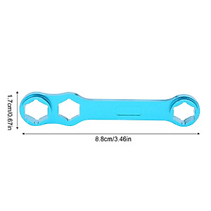 ZPSHYD Fishing Reel Wrench, Blue Casting Fishing Reel Care Maintenance Wrench Aluminium Alloy DIY Spanner Repairing Maintenance Tool