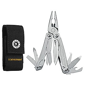 LEATHERMAN, Wingman Multitool with Spring-Action Pliers and Scissors, Stainless Steel with Nylon Sheath