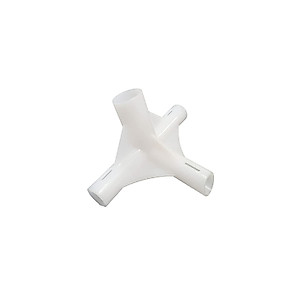 Lobergel 20pcs White Tent Replacement Spare Parts, Canopy Fitting, Spare Parts for 10'x30' Outdoor Canopy Tent Patio Gazebo Awning Tent Feet Corner Center Connector