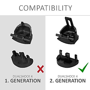 kwmobile Controller Button Replacement Set - Compatible with Playstation 4 Pro / PS4 Slim Controller (Gen 2) - Custom Aluminum Metal Repair Parts