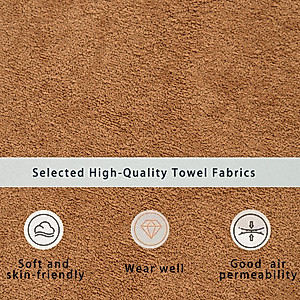 Taiweny 130.5” Large Curved Couch, Modern Funky Comfy Cloud Sectional Sofa with 3 Pillows for Living Room Apartment Office, No Assembly Required, Terrycloth Fabric, Brown