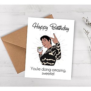 BALOR Kardashian Birthday Card funny birthday card happy birthday 21st birthday birthday wishes card for best friend birthday gift | 4.25 x 5.5 Folded Cardstock Greeting Card