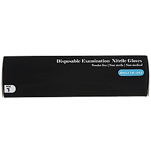 SereneLife Large Size Nitrile Disposable Latex & Powder Free Gloves - Great for Kitchens, Food Handling & Cleaning Supplies - Soft & Comfortable fit - Vinyl & Nitrile blend - 100 Pack