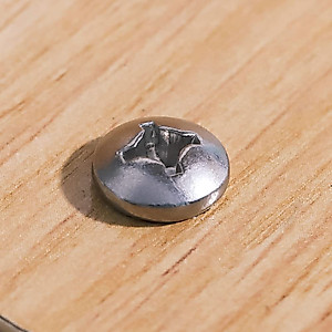 Glvaner #14 x 1/2" (50 pcs) Pan Head Self Tapping Screws, 18/8 Stainless Steel 304, Phillips Pan Head Sheet Metal Screws, Pan Head Wood Screws, No.6.3mm Thread Size