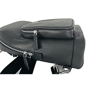 Michael Kors Cooper Commuter Sling Pack Embossed Leather Backpack