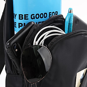 WESTEND Crossbody Nylon Sling Bag Backpack with Adjustable Strap