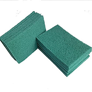 Tonmp 10 Pack 6" x 9" 240 Grit General Purpose Scuff Pads for Scuffing, Scouring, Sanding, Paint Primer Prep Adhesion Scratch - Surface Preparation Automotive Car Auto Body Woodworking (Green)