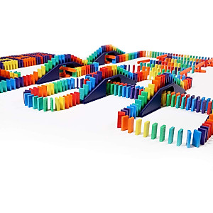 Bulk Dominoes Mini Domino Kit | Dominoes Set, STEM STEAM Small Toys, Family Games for Kids, Kids Toys and Games, Building, Toppling, Chain Reaction Sets (Master)