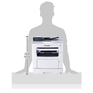 Lexmark MX410de Monochrome All-In One Laser Printer, Scan, Copy, Network Ready, Duplex Printing and Professional Features