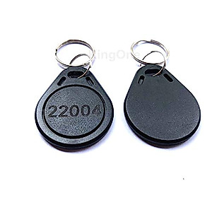 100pcs 26 bit Keyfobs Proximity Fob Works with Prox Key ISOProx 1346 1386 1326 H10301 Format Readers. Works with The vast Majority of Access Control Systems (Black)