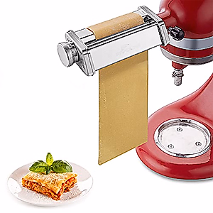 Pasta Roller Attachment for KitchenAid Stand Mixer, Stainless Steel Pasta Attachment for KitchenAid Stand Mixer, for Kitchen aid Mixer Accessories by Gvode