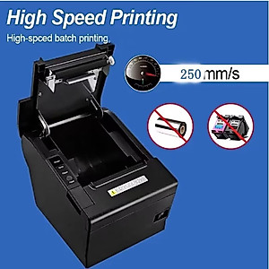 pos kithcen printer,Bluetooth Ethernet/LAN 80mm Restaurant Auto cutter wireless android thermal receipt bill ticket printer,NOT for ios/ipad/MAC/Doordash/Square/Uber(Bluetooth+LAN/Ethernet+USB)
