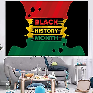 Black History Month Banner African American Emancipation Sign Backdrop, Happy Juneteenth Day Party Decorations Celebration Black Freedom Festivals Decoration Supplies (5 x 3ft)