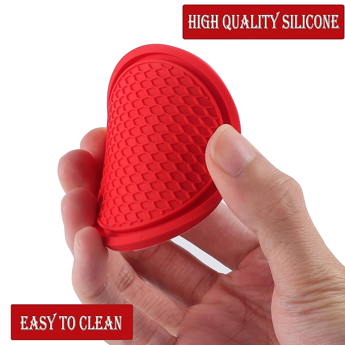 SINGARO Car Cup Coaster, 4PCS Universal Non-Slip Cup Holders Embedded in Ornaments Coaster, Car Interior Accessories, Red