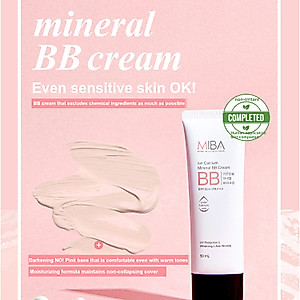MIBA Ion Calcium Mineral BB Cream 50ml / 1.69 fl.oz Patent raw material mineral ion calcium. Thin but overwhelming coverage. Long lasting power. Excluding chemicals as much as possible