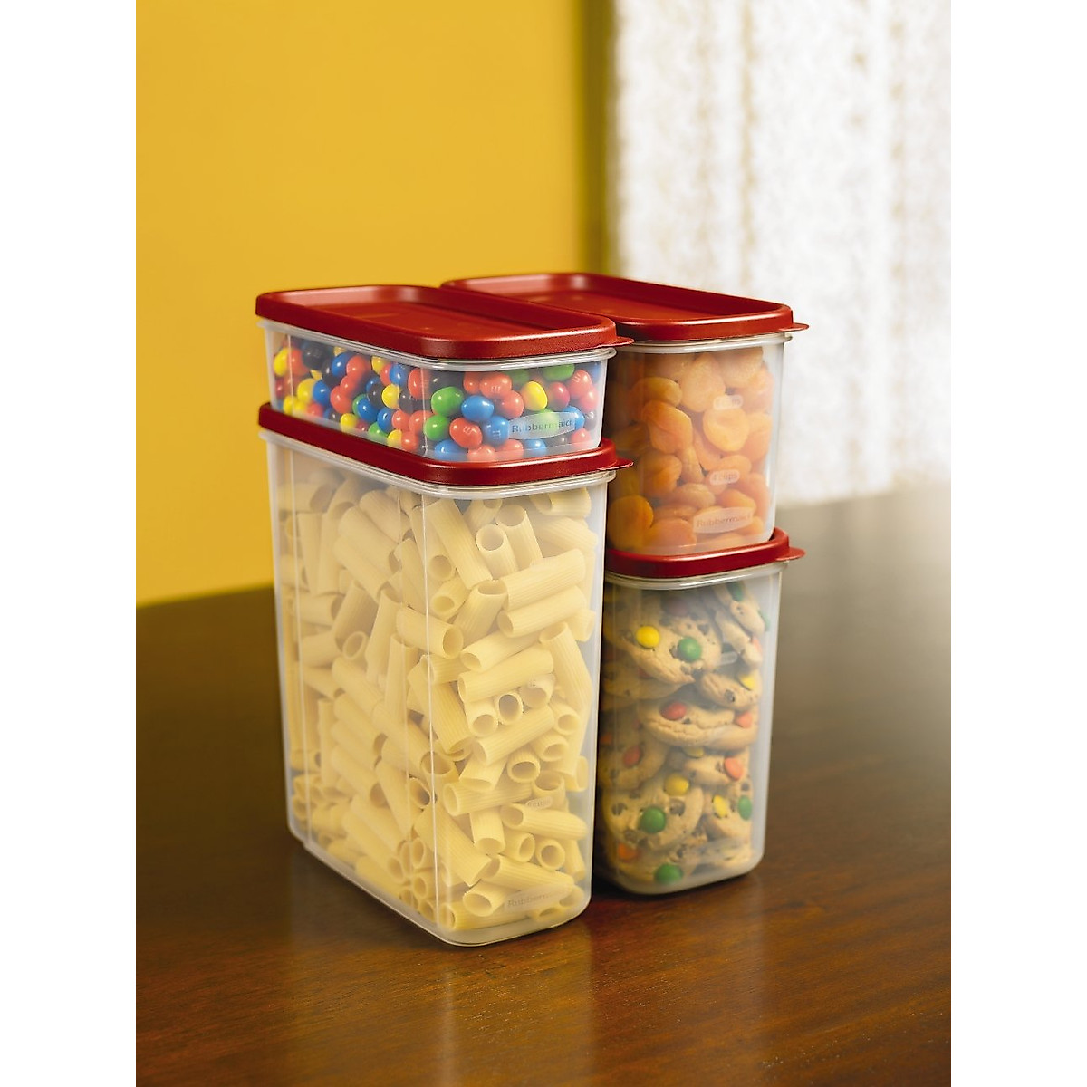 Rubbermaid Rubbermiad Modular Canisters Food Storage, 8-Piece Set, clear