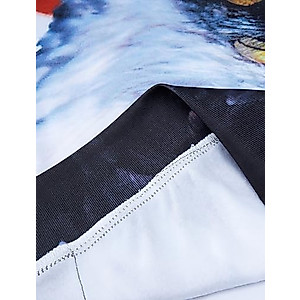 RAISEVERN Men and Women Novelty Fleece Hoodies Flag Printed 80s Pullover Athletic Sweaters Long Sleeve Fleece Hooded Sweatshirts Red White