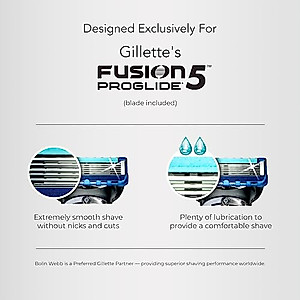 Bolin Webb Generation Razor and Stand in Black, Precision Engineered Aluminium Handle Fitted with 5 Blade Razor Cartridge, Luxury Shaving Set For Men