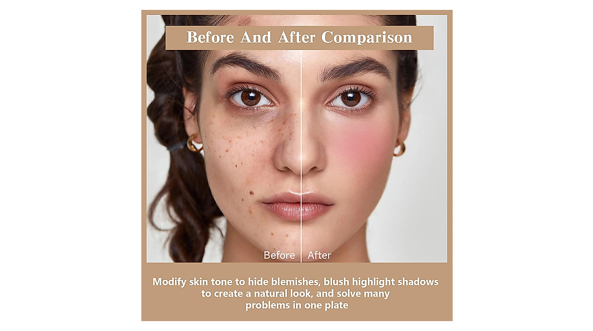 HOSAILY Cream Blush & Concealer Palette - 12 Color Set