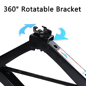 Scissor Jack with Wider Base - 3 Ton (6614 lbs) Steel Car Jack Kit with Ratchet Handle, Portable Tire Lift Jack for Auto SUV, RV, MPV