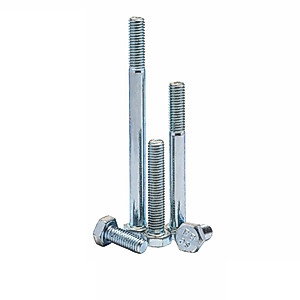 20 PCS Full Teeth Carbon Steel Plating White Zinc Outer Hexagonal Bolt, for Fasteners Or Mechanical Etc.M10x60mm